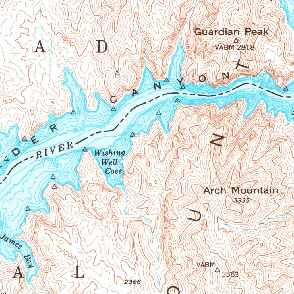 Hoover Dam, AZ-NV (1953, 62500-Scale) Map by United States Geological ...