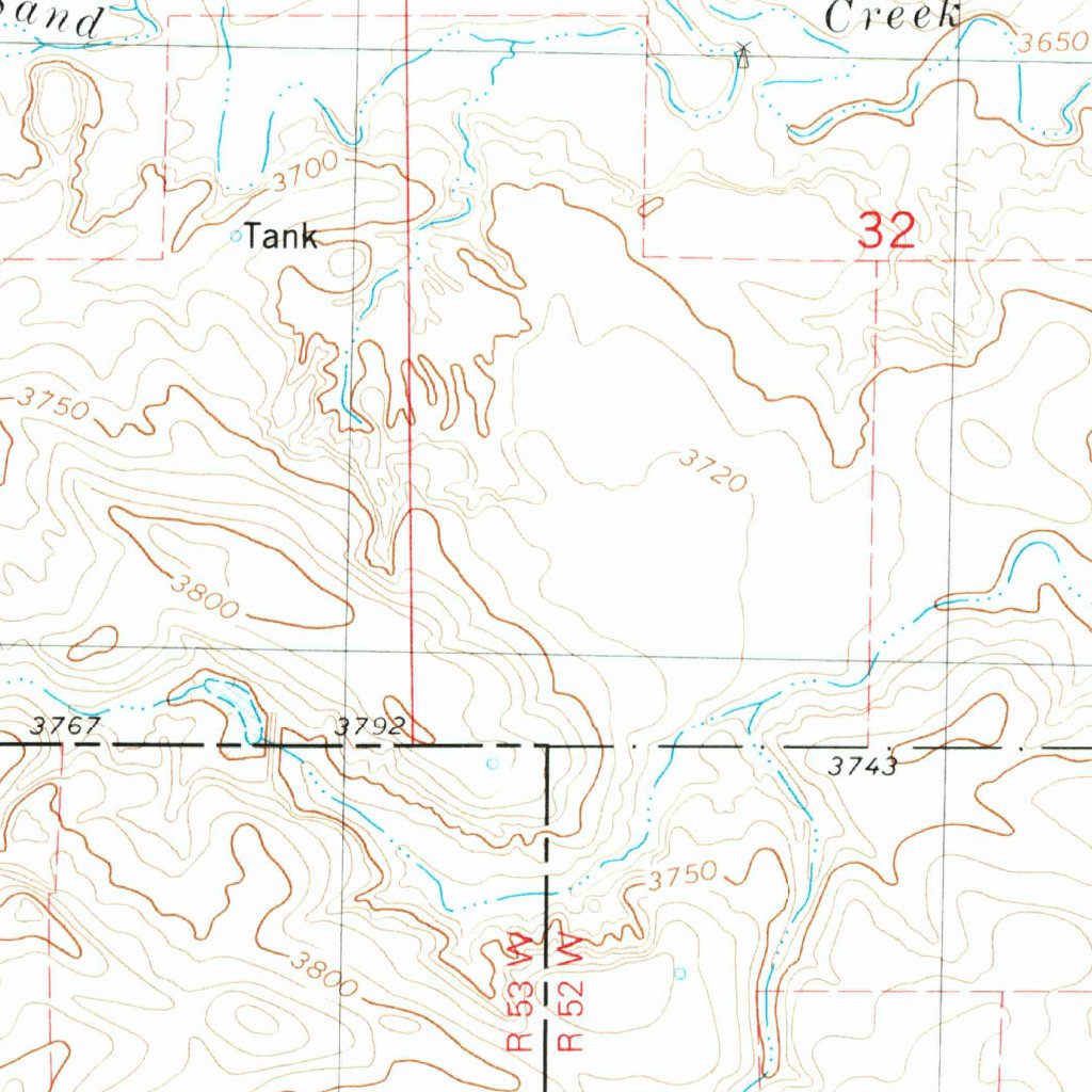 Horn, NE (1980, 24000-Scale) Map by United States Geological Survey ...