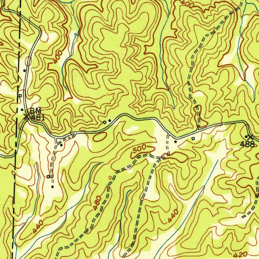 Hornsby, TN (1951, 24000-Scale) Map by United States Geological Survey ...