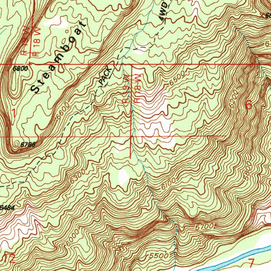 Horse Range Mesa, CO (1994, 24000-Scale) Map by United States ...