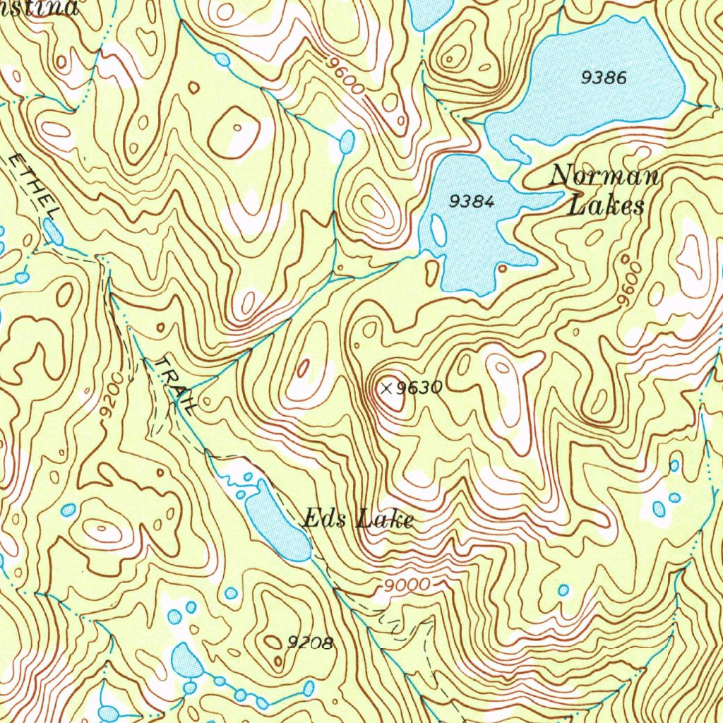Horseshoe Lake, WY (1968, 24000-Scale) Map by United States Geological ...