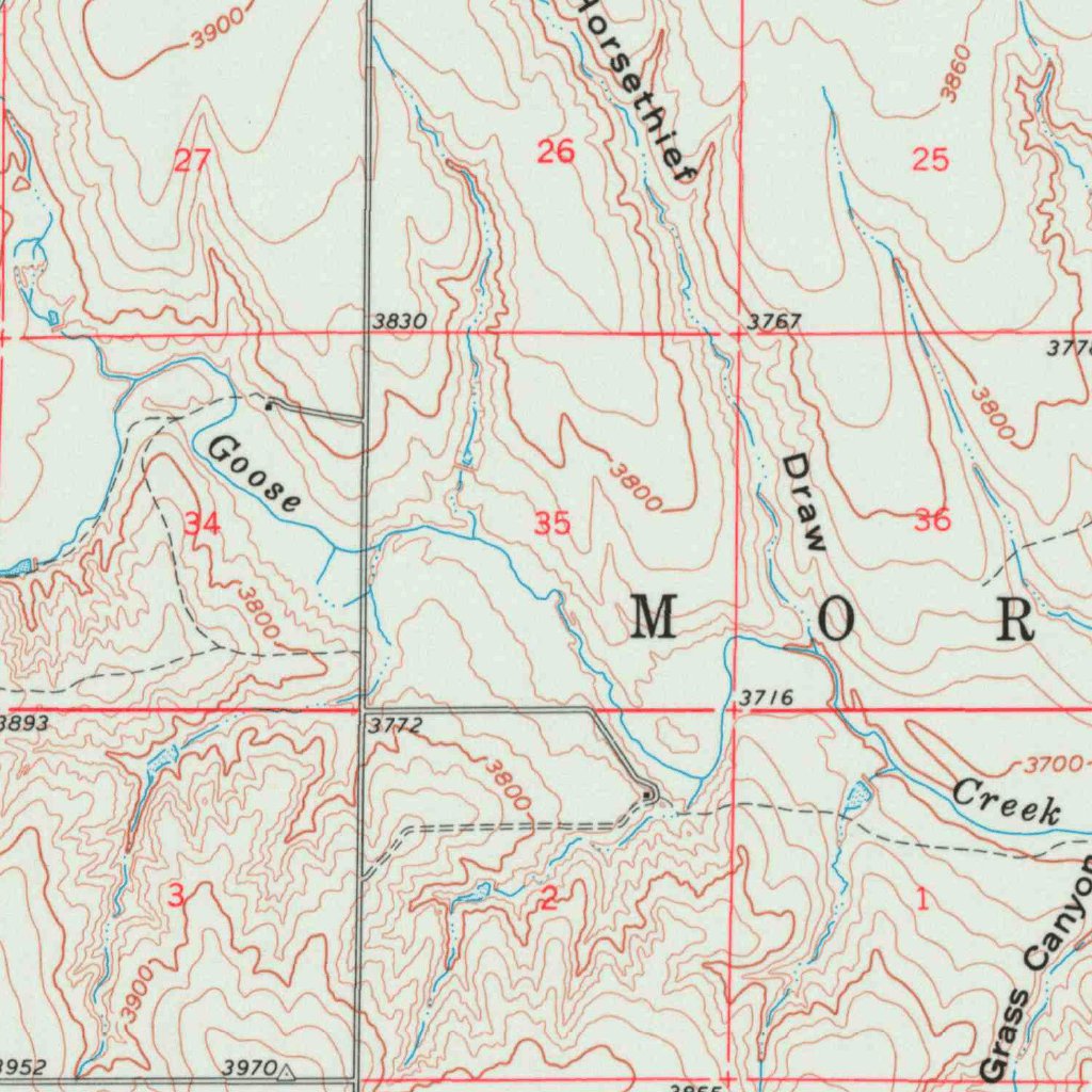 Horsethief Draw, KS (1959, 62500-Scale) Map by United States Geological ...