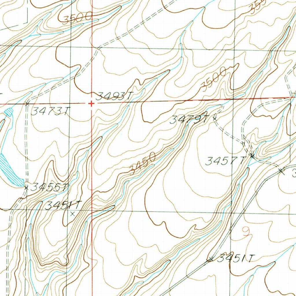 Hot Springs Creek Reservoir, ID (1986, 24000-Scale) Map by United ...