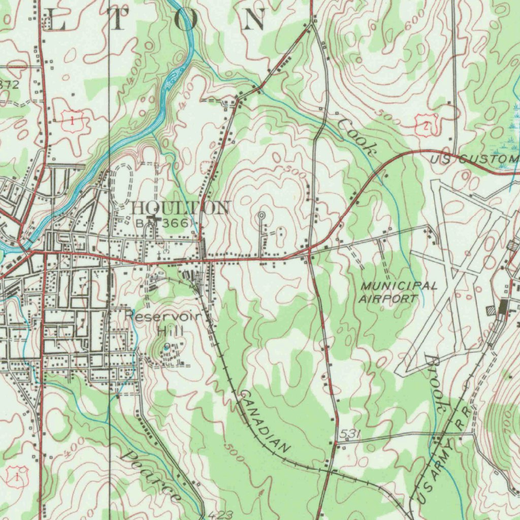 Houlton, ME (1951, 62500-Scale) Map by United States Geological Survey ...
