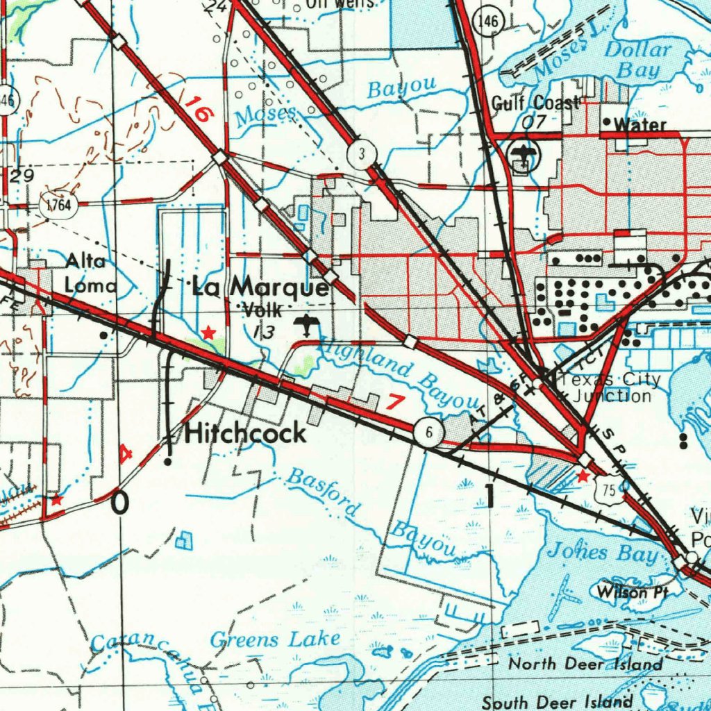 Houston, TX (1975, 250000-Scale) Map by United States Geological Survey ...