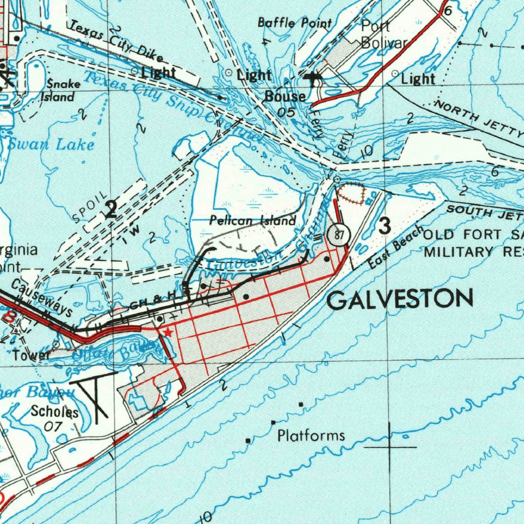 Houston, TX (1975, 250000-Scale) Map by United States Geological Survey ...