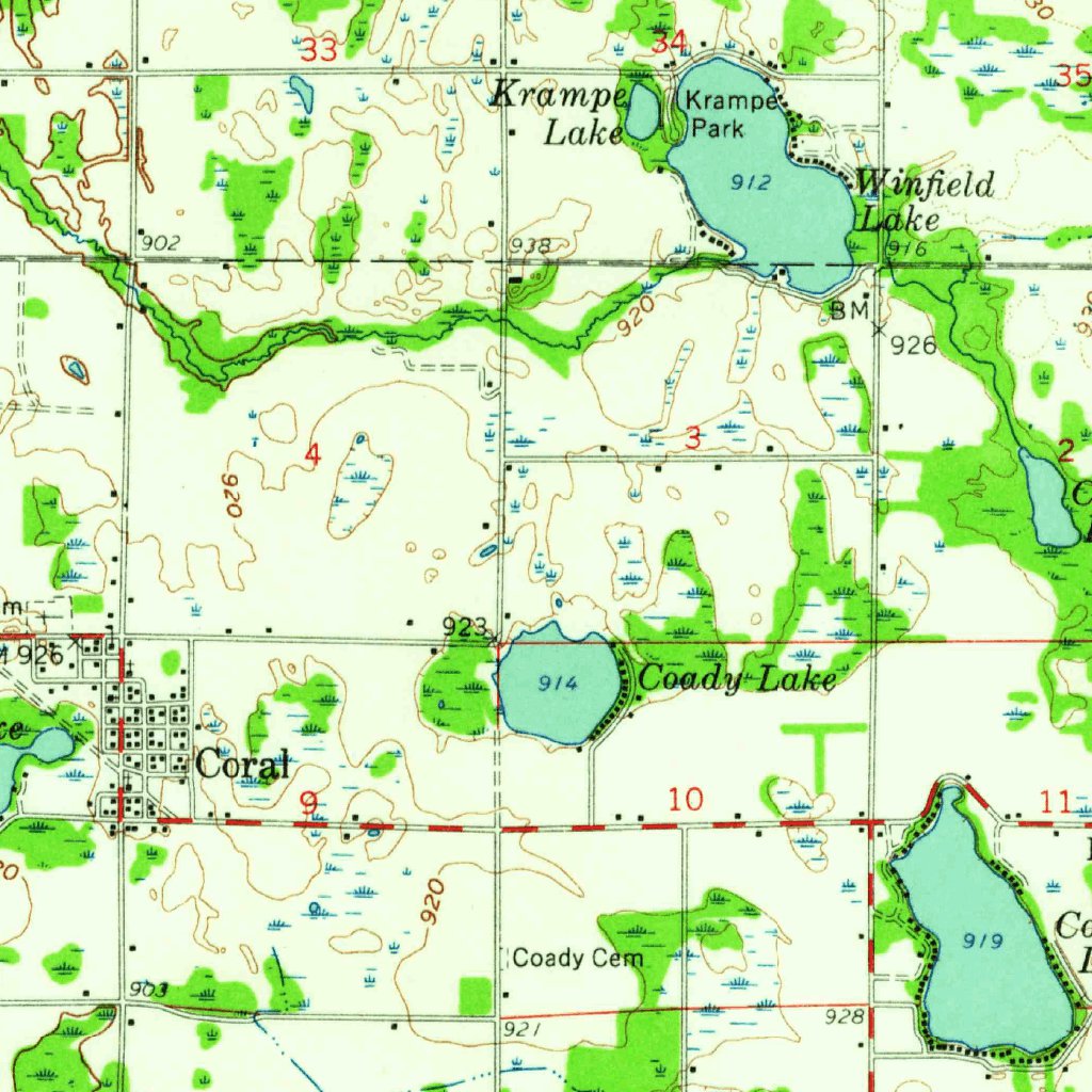 Howard City, MI (1959, 62500-Scale) Map by United States Geological ...