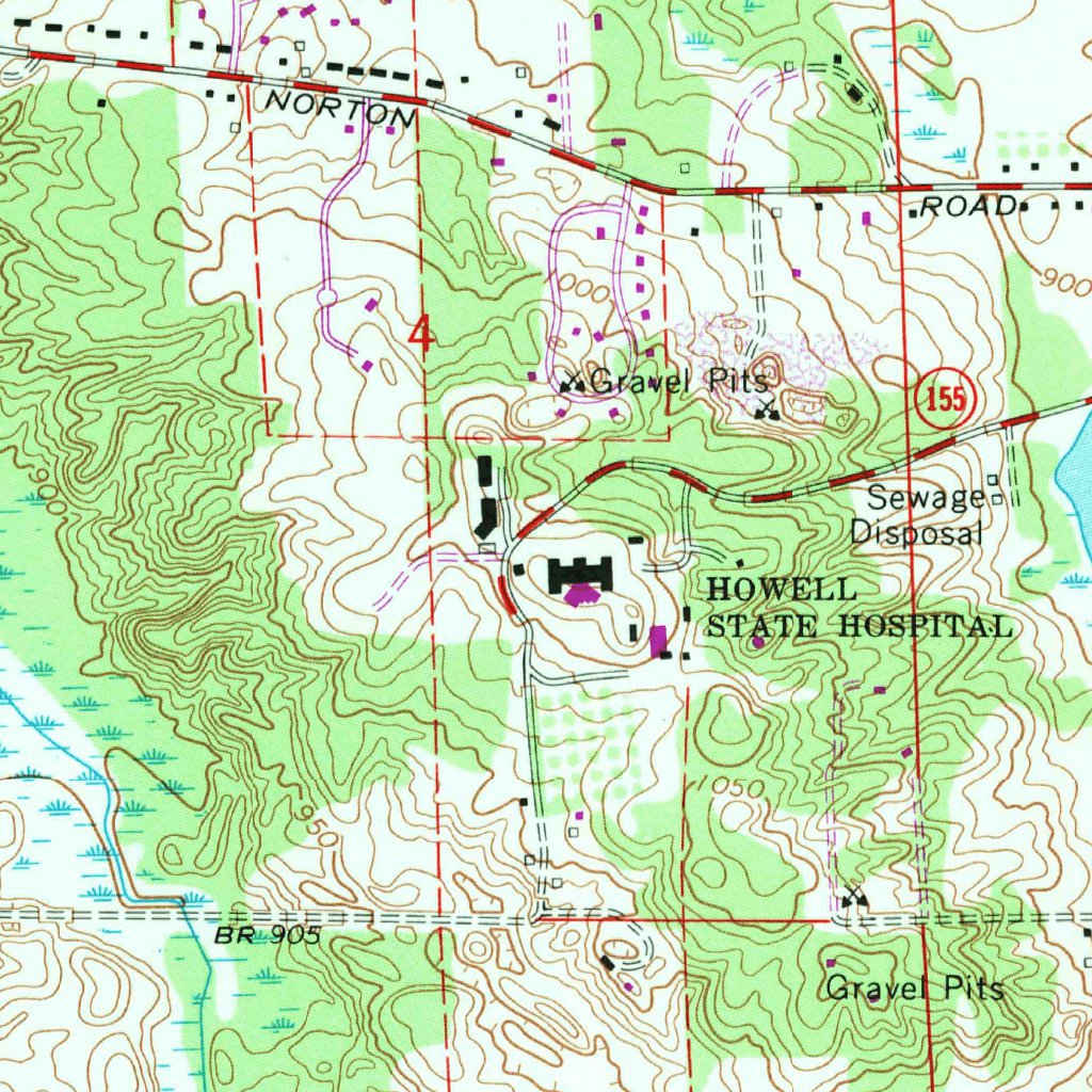 Howell, MI (1968, 24000-Scale) Map by United States Geological Survey ...