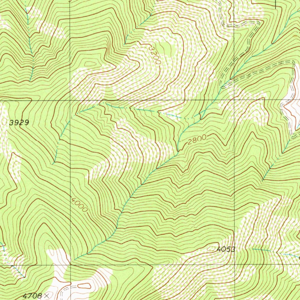 Huckleberry Mountain, CA (1980, 24000-Scale) Map by United States ...