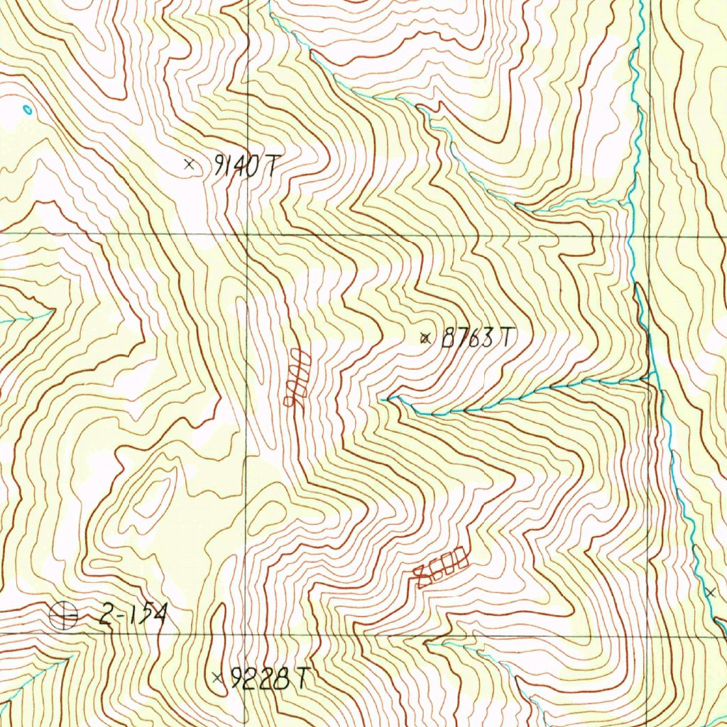Huckleberry Mountain, WY (1989, 24000-Scale) Map by United States ...
