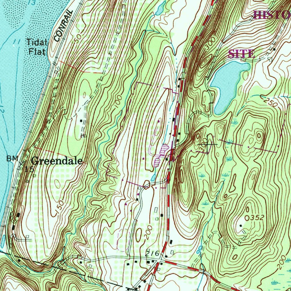 Hudson South, NY (1963, 24000-Scale) Map by United States Geological ...