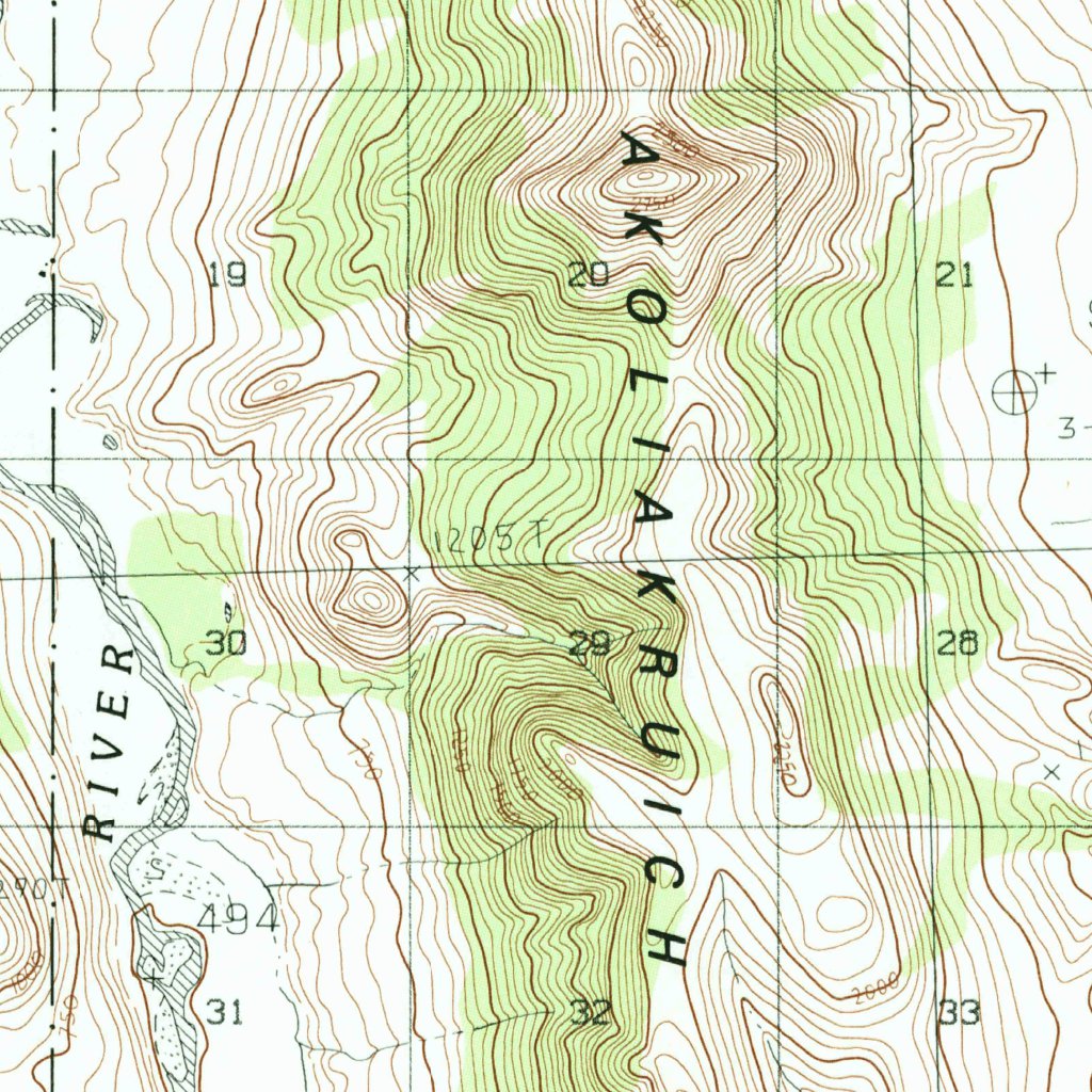 Hughes D-4, AK (1986, 63360-Scale) Map by United States Geological ...