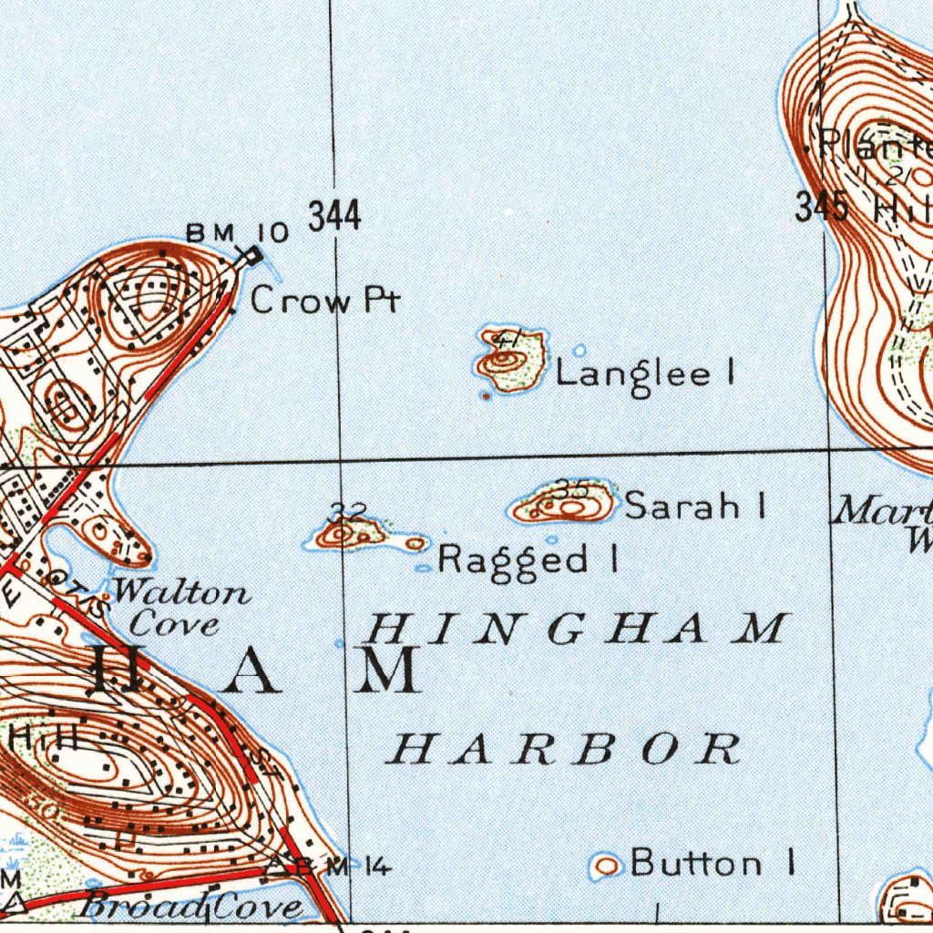Hull, MA (1948, 25000-Scale) Map by United States Geological Survey ...