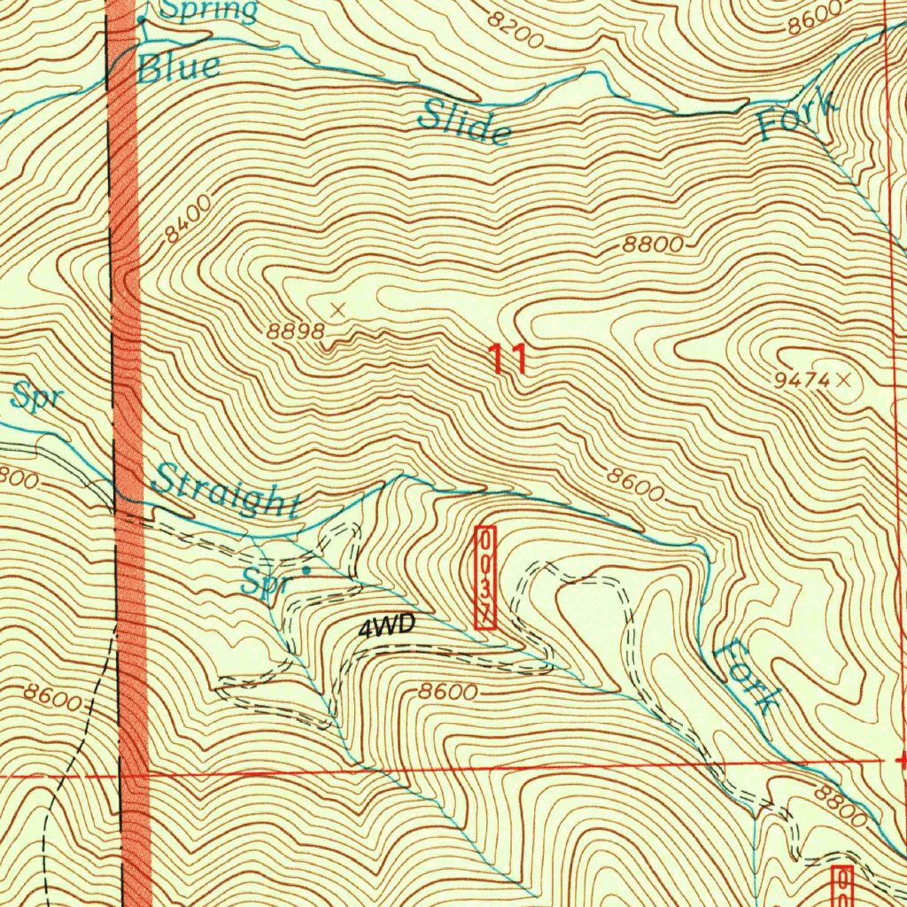 Huntington Reservoir, UT (2001, 24000-Scale) Map by United States ...