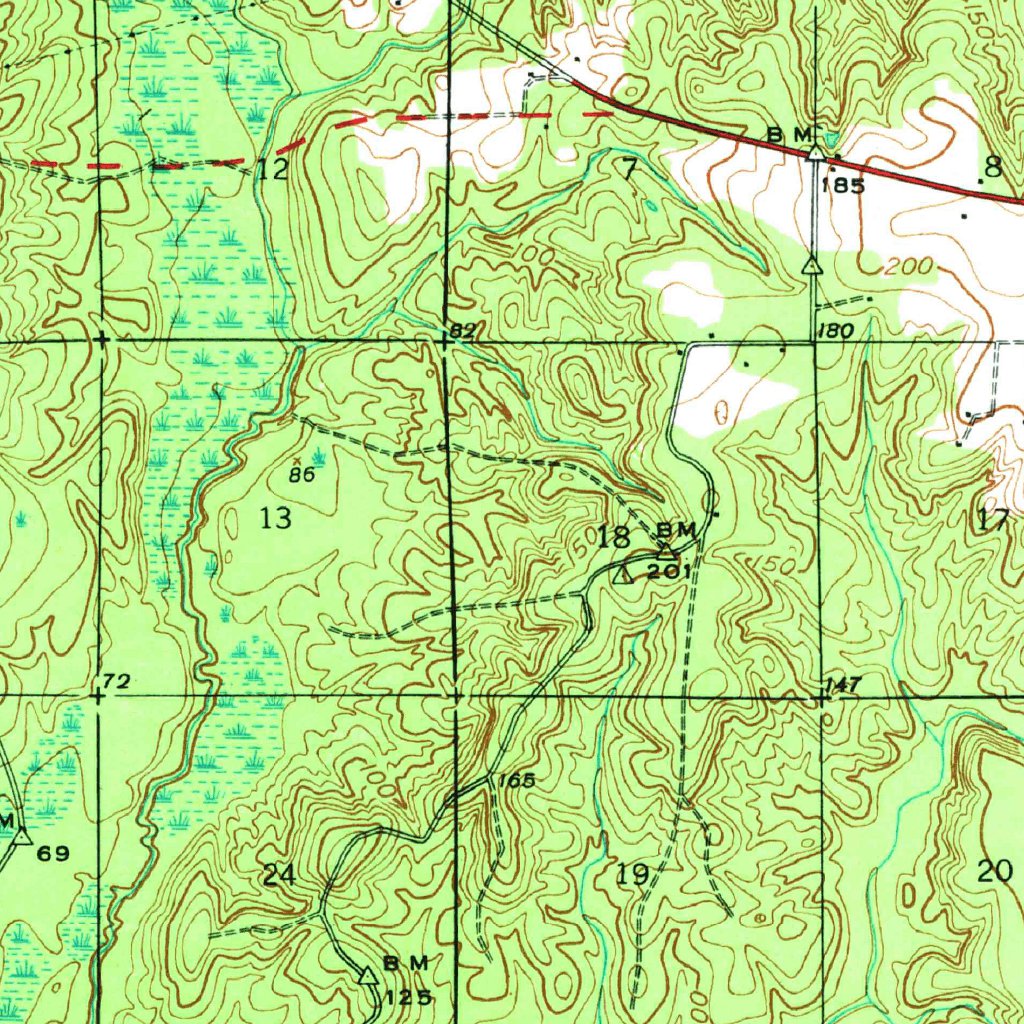 Hurley, MS-AL (1941, 62500-Scale) Map by United States Geological ...