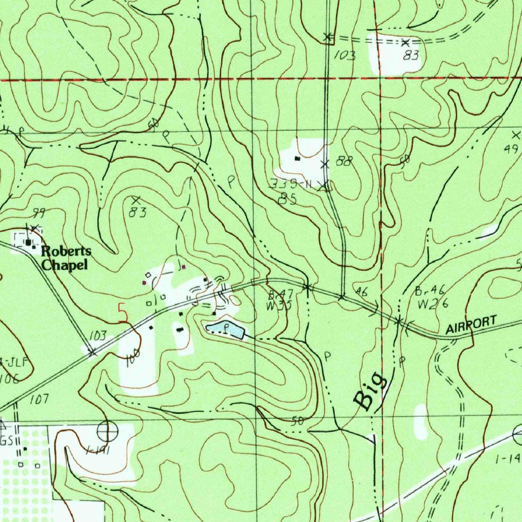 Hurley, MS-AL (1982, 24000-Scale) Map by United States Geological ...