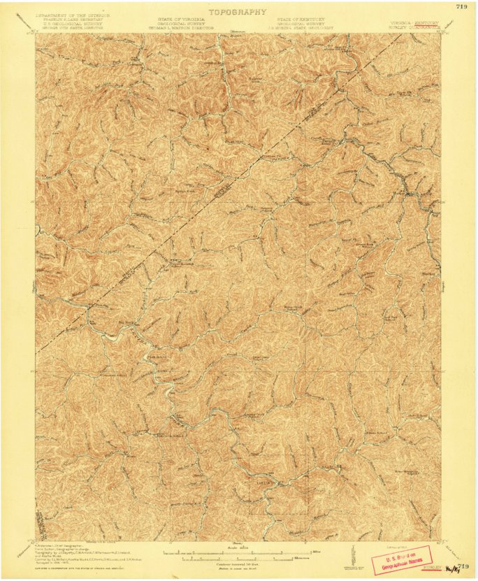 Hurley, VA-KY (1917, 62500-Scale) Map by United States Geological ...