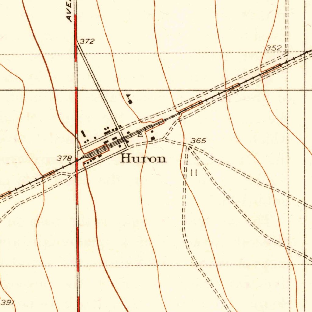 Huron, CA (1937, 31680-Scale) Map by United States Geological Survey ...