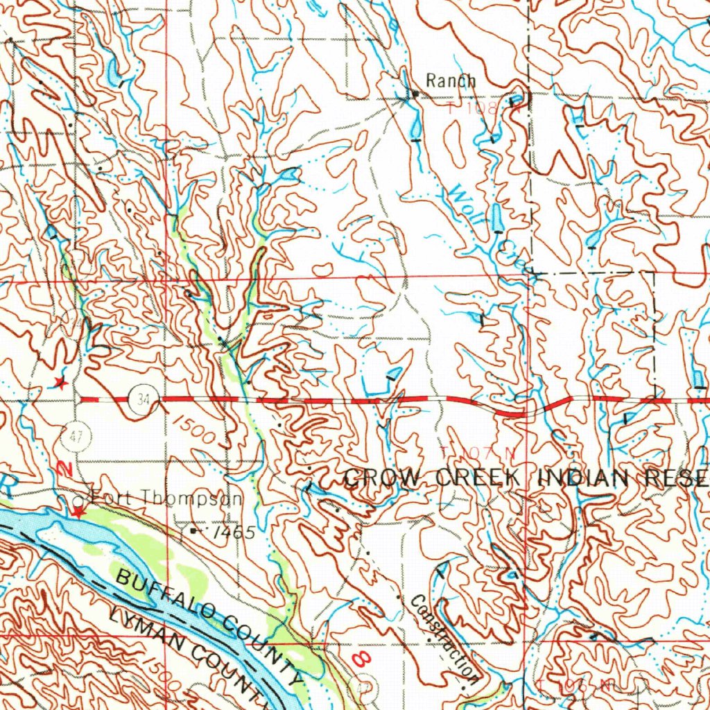 Huron, SD (1953, 250000-Scale) Map by United States Geological Survey ...