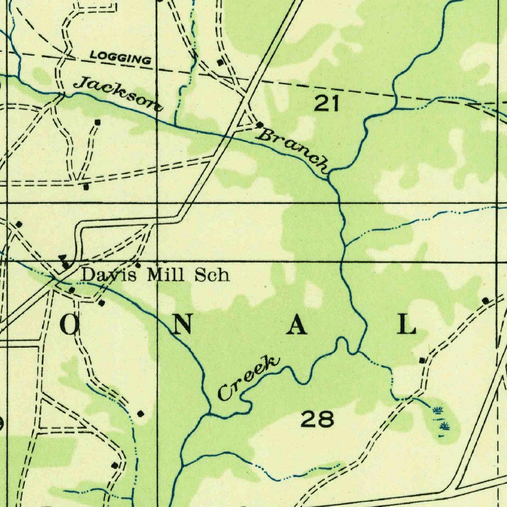 Hurricane Branch, LA (1947, 31680-Scale) Map by United States ...