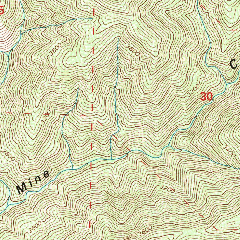 Hurricane Deck, CA (1995, 24000-Scale) Map by United States Geological ...