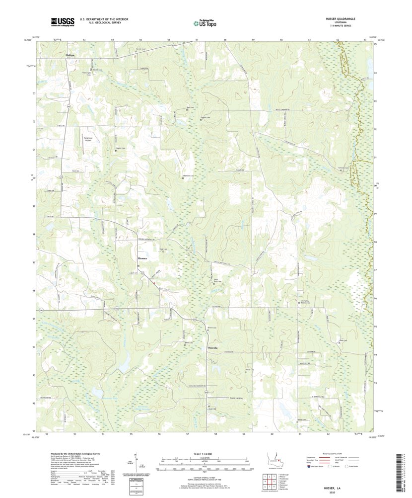 Husser, LA (2020, 24000-Scale) Map by United States Geological Survey ...