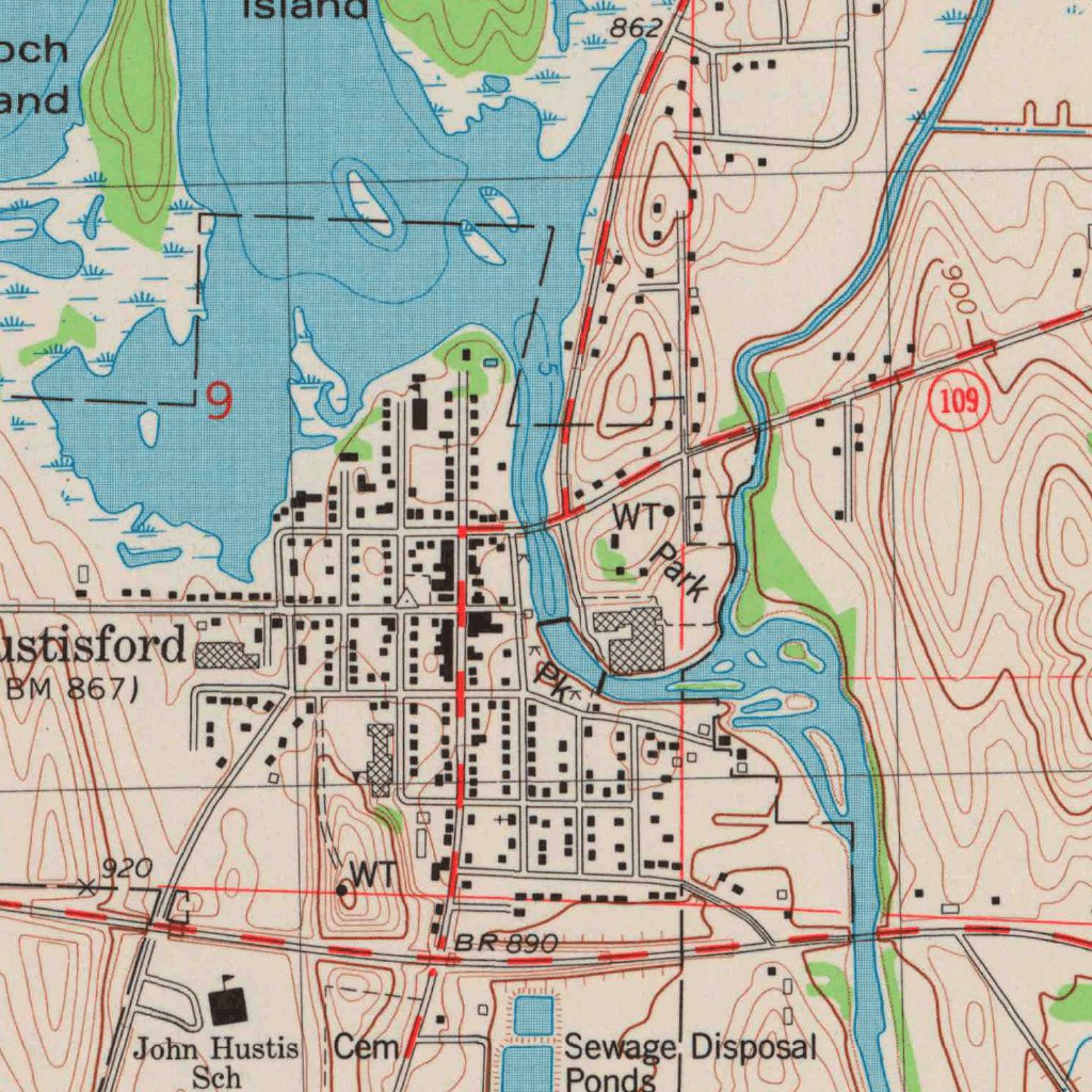 Hustisford, WI (1980, 24000-Scale) Map by United States Geological ...