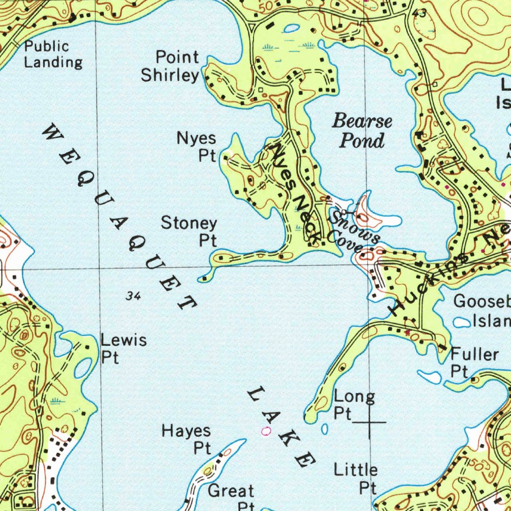 Hyannis, MA (1974, 25000-Scale) Map by United States Geological Survey ...