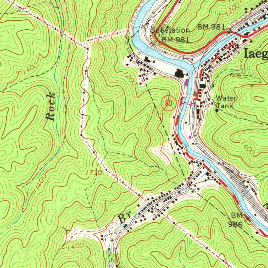 Iaeger, WV (1964, 24000-Scale) Map by United States Geological Survey ...