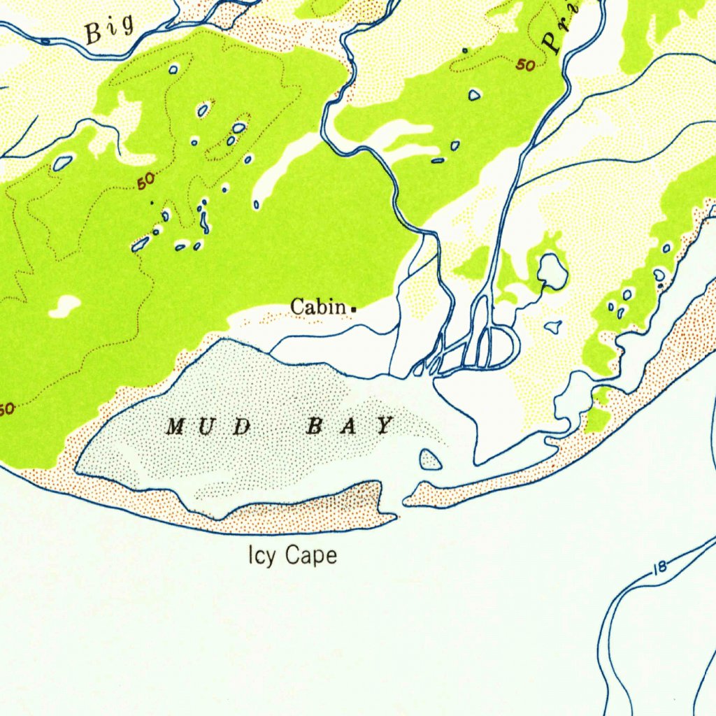 Icy Bay D-2 And D-3, AK (1948, 63360-Scale) Map by United States ...