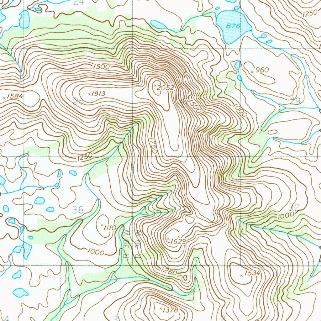 Iliamna D-8, AK (1954, 63360-Scale) Map by United States Geological ...