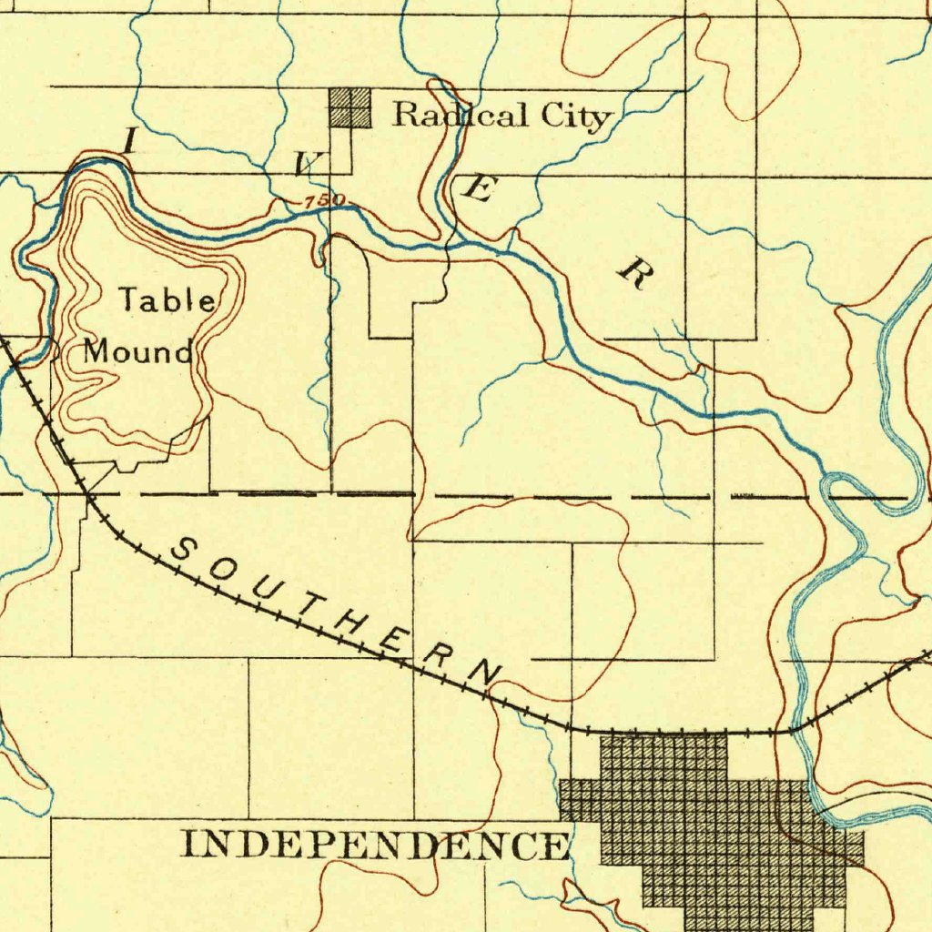 Independence, KS (1886, 125000-Scale) Map by United States Geological ...