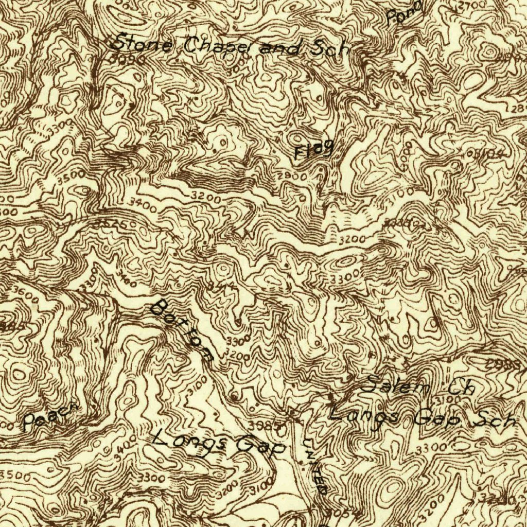 Independence, VA-NC (1930, 48000-Scale) Map by United States Geological ...