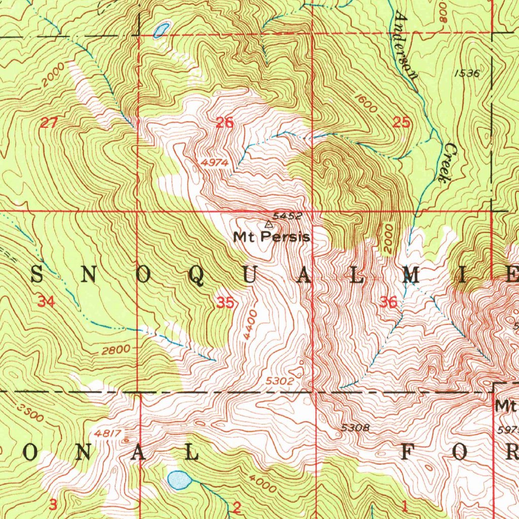 Index, WA (1957, 62500-Scale) Map by United States Geological Survey ...