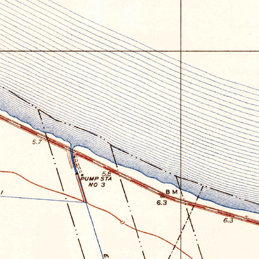 Indian Beach, LA (1938, 31680-Scale) Map by United States Geological ...