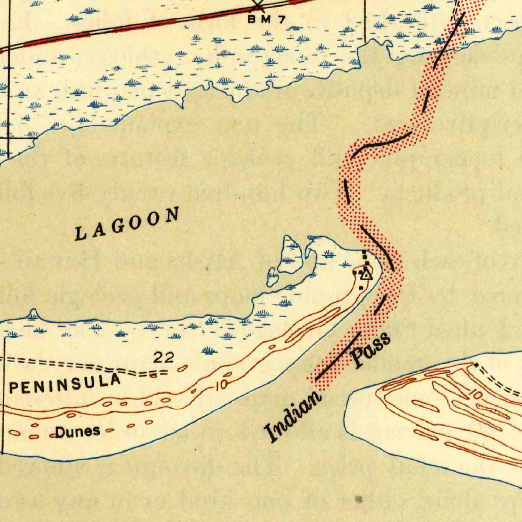 Indian Pass, FL (1945, 31680-Scale) Map by United States Geological ...