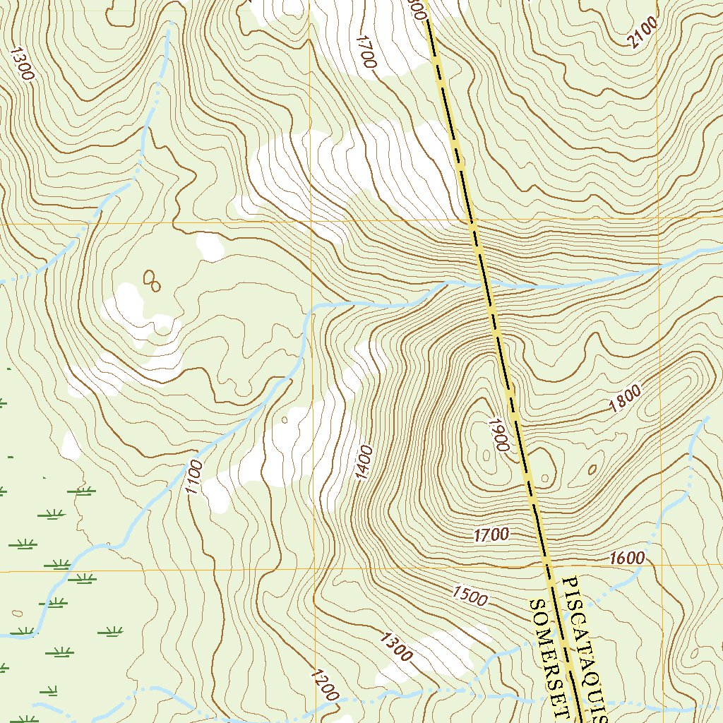 Indian Pond South, ME (2021, 24000-Scale) Map by United States ...