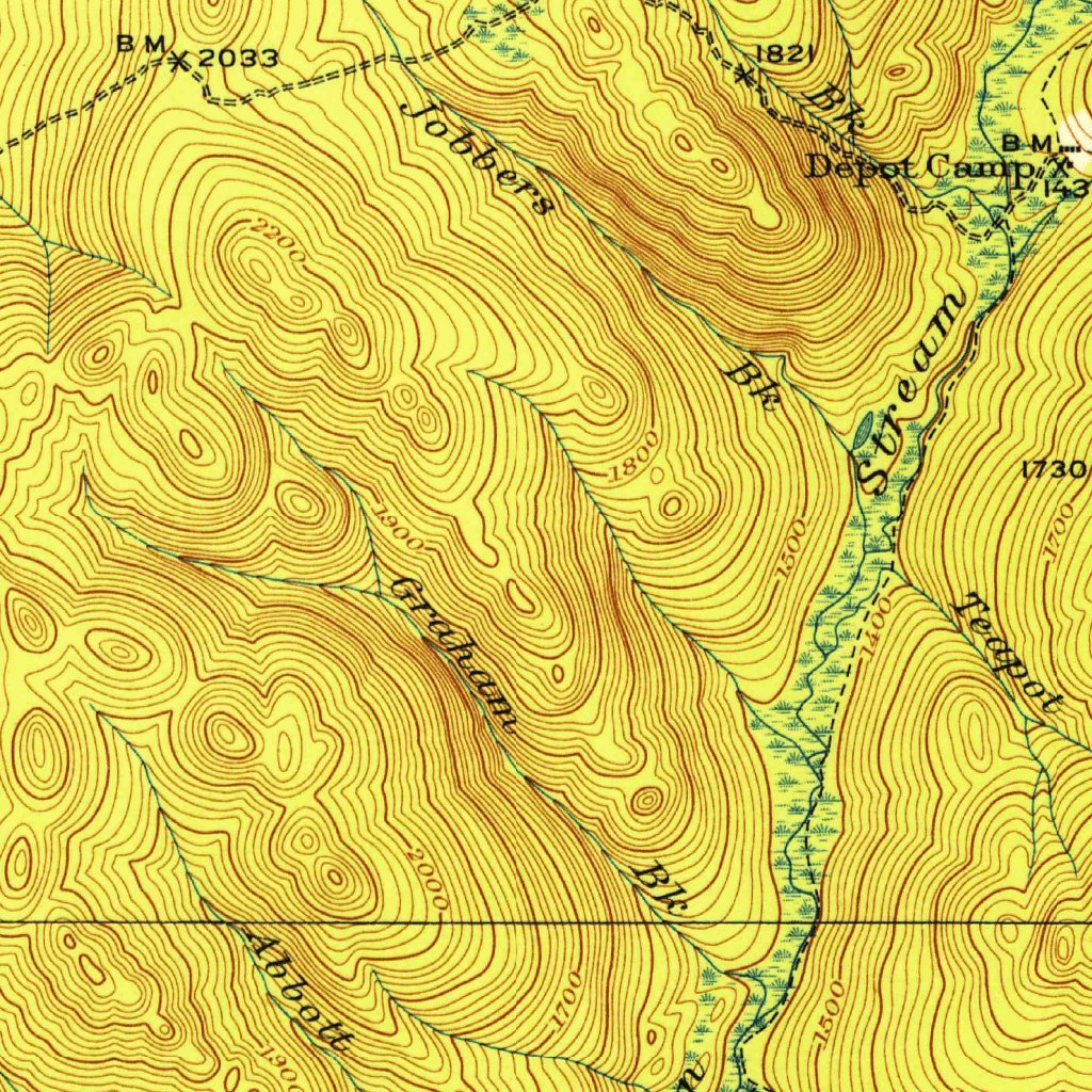 Indian Stream, VT-NH (1926, 62500-Scale) Map by United States ...