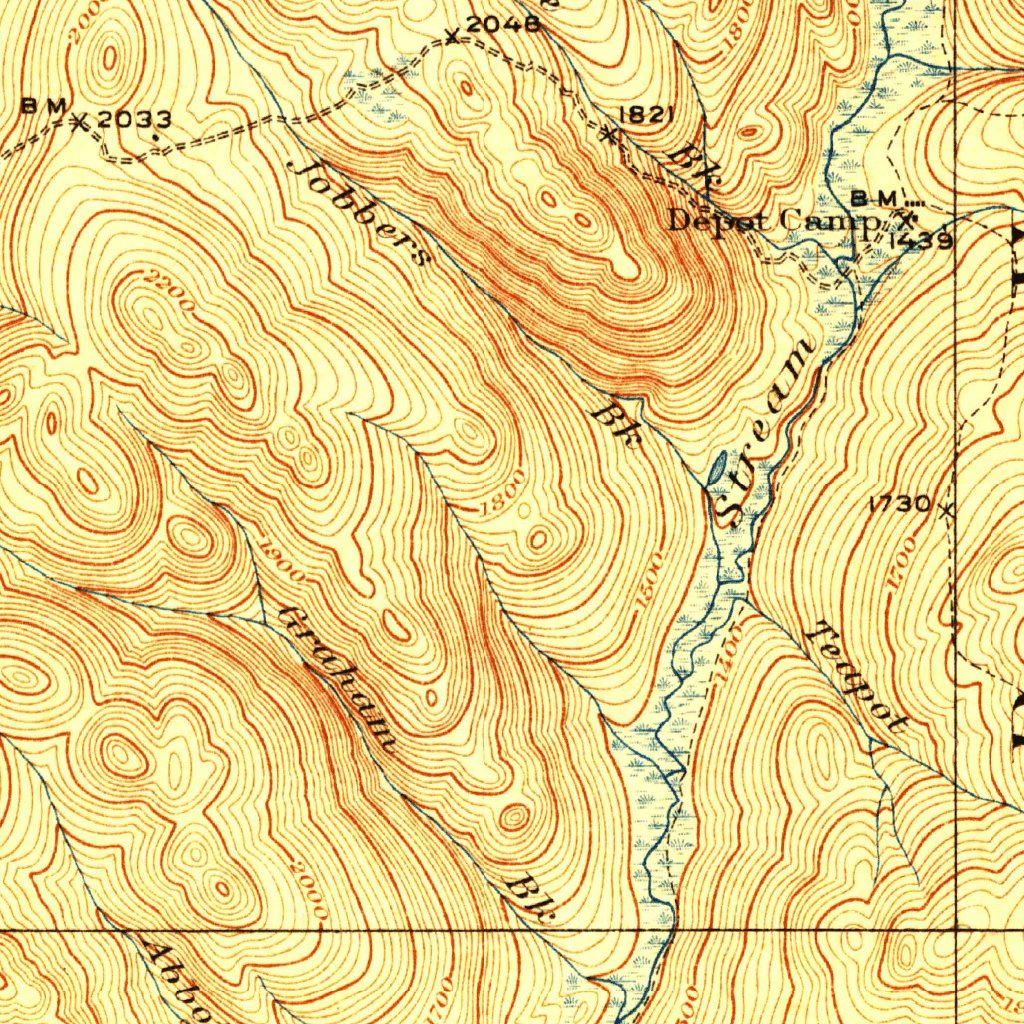 Indian Stream, VT-NH (1927, 62500-Scale) Map by United States ...