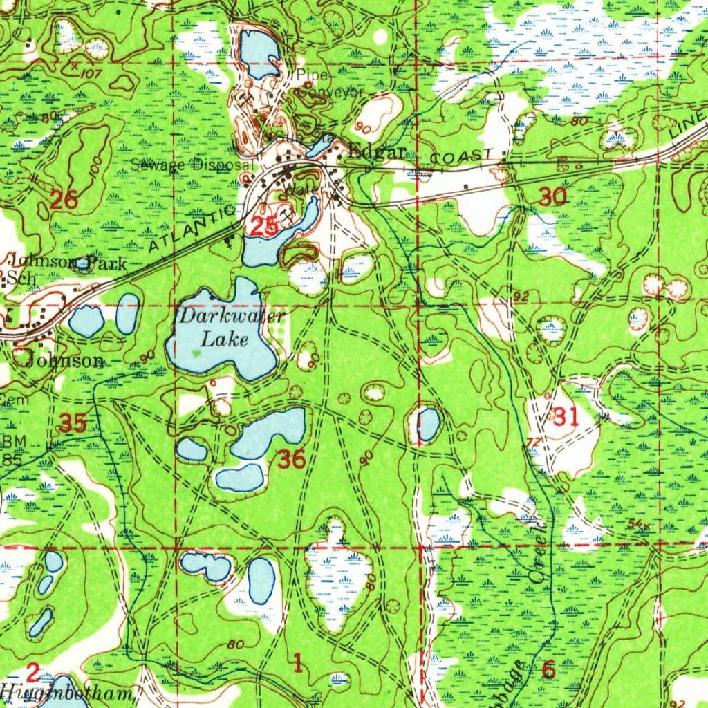 Interlachen, FL (1949, 62500-Scale) Map by United States Geological ...