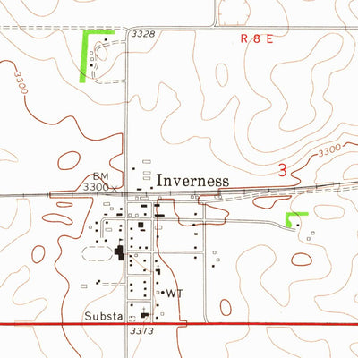 Inverness, MT (1972, 24000-Scale) Map by United States Geological ...