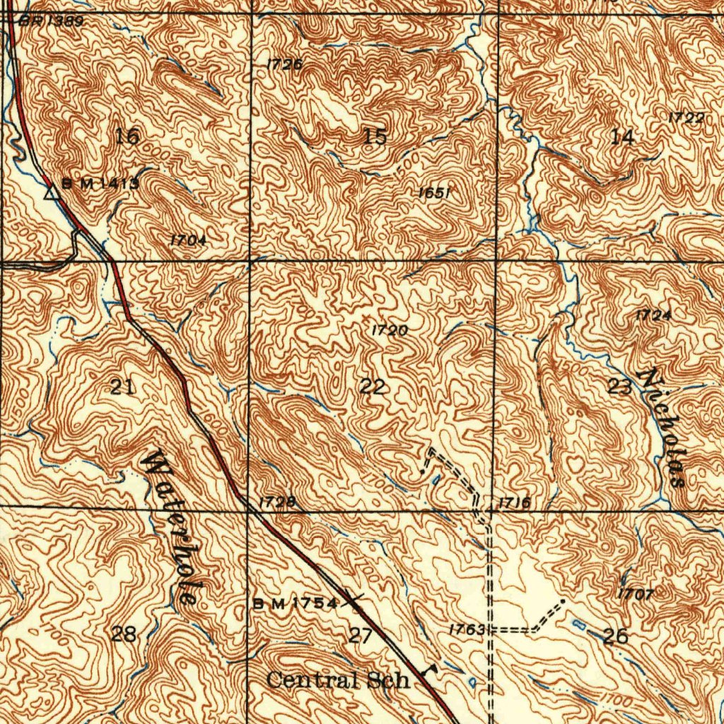 Iona, SD (1944, 62500-Scale) Map by United States Geological Survey ...