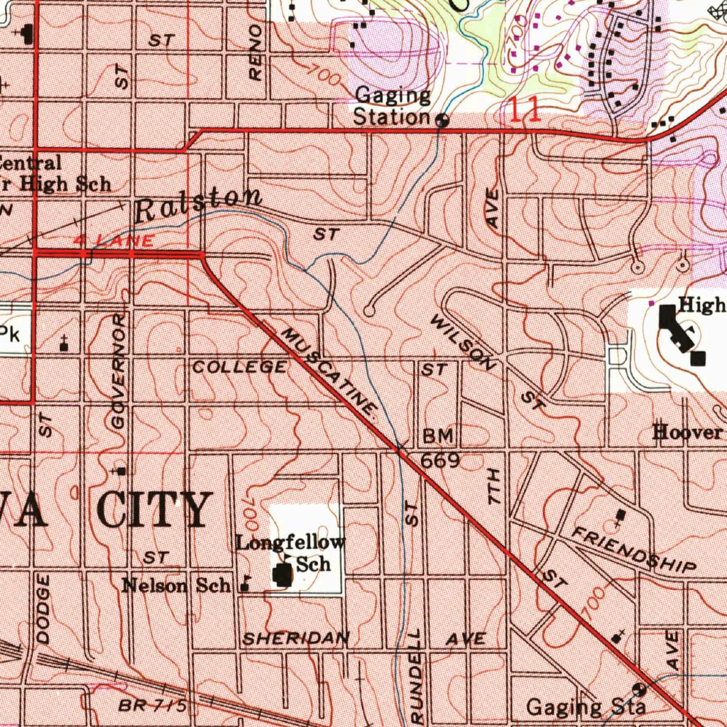 Iowa City West, IA (1965, 24000-Scale) Map by United States Geological ...