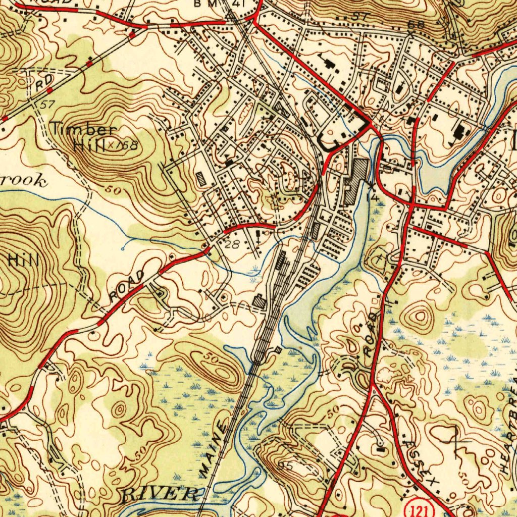 Ipswich, MA (1945, 31680-Scale) Map by United States Geological Survey ...