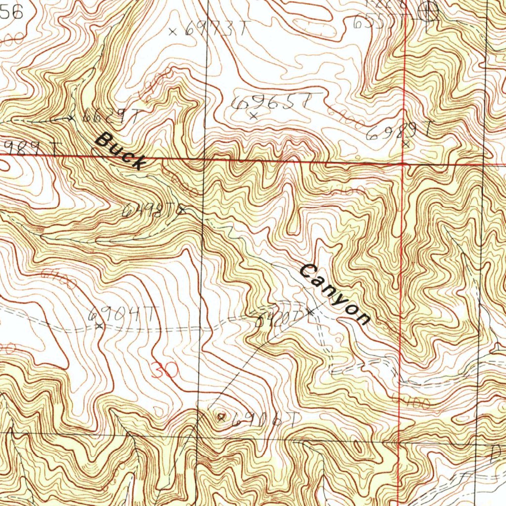 Iron Creek, WY (1985, 24000-Scale) Map by United States Geological ...