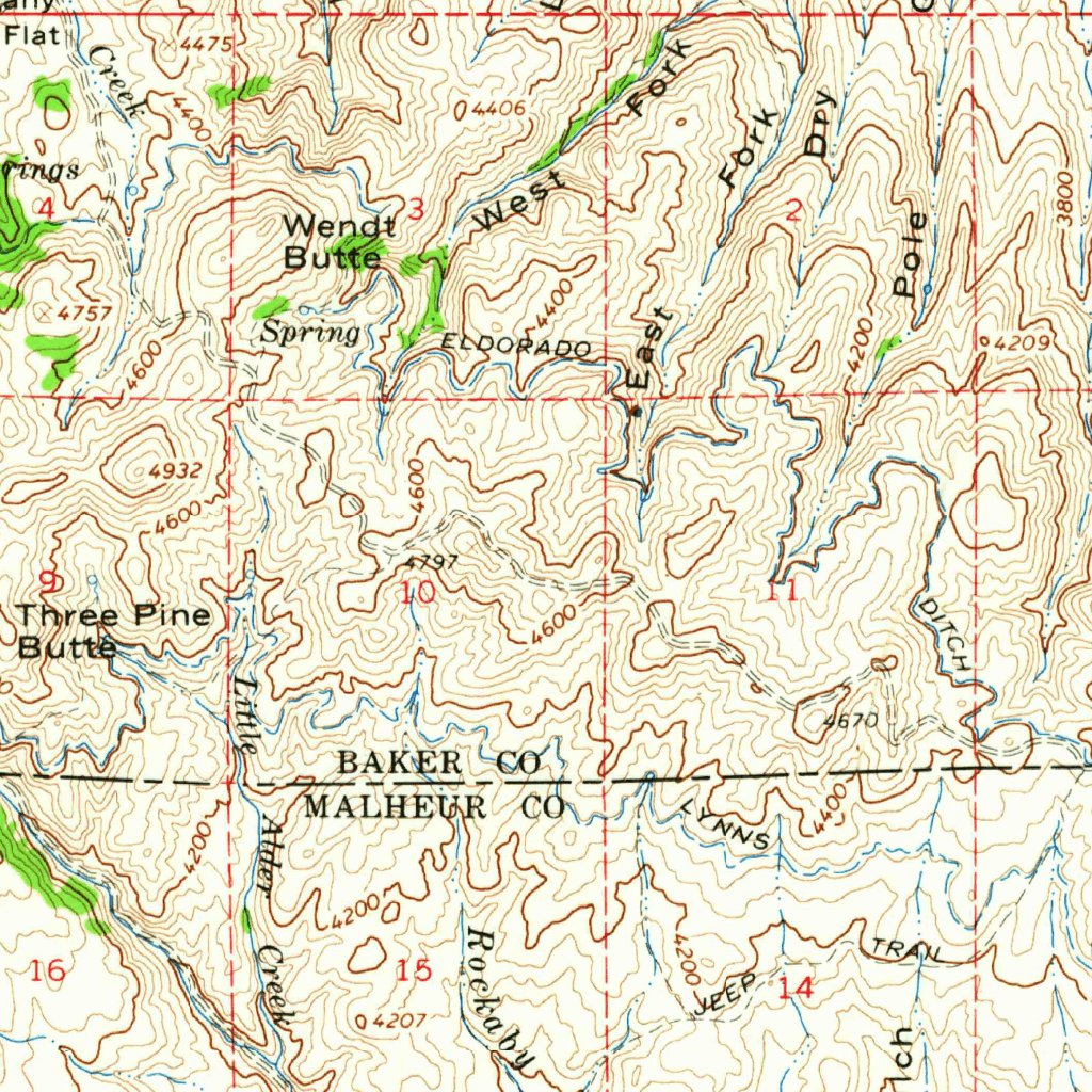 Ironside, OR (1964, 62500-Scale) Map by United States Geological Survey ...