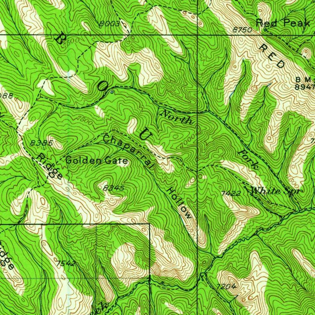 Irwin, ID-WY (1932, 125000-Scale) Map by United States Geological ...
