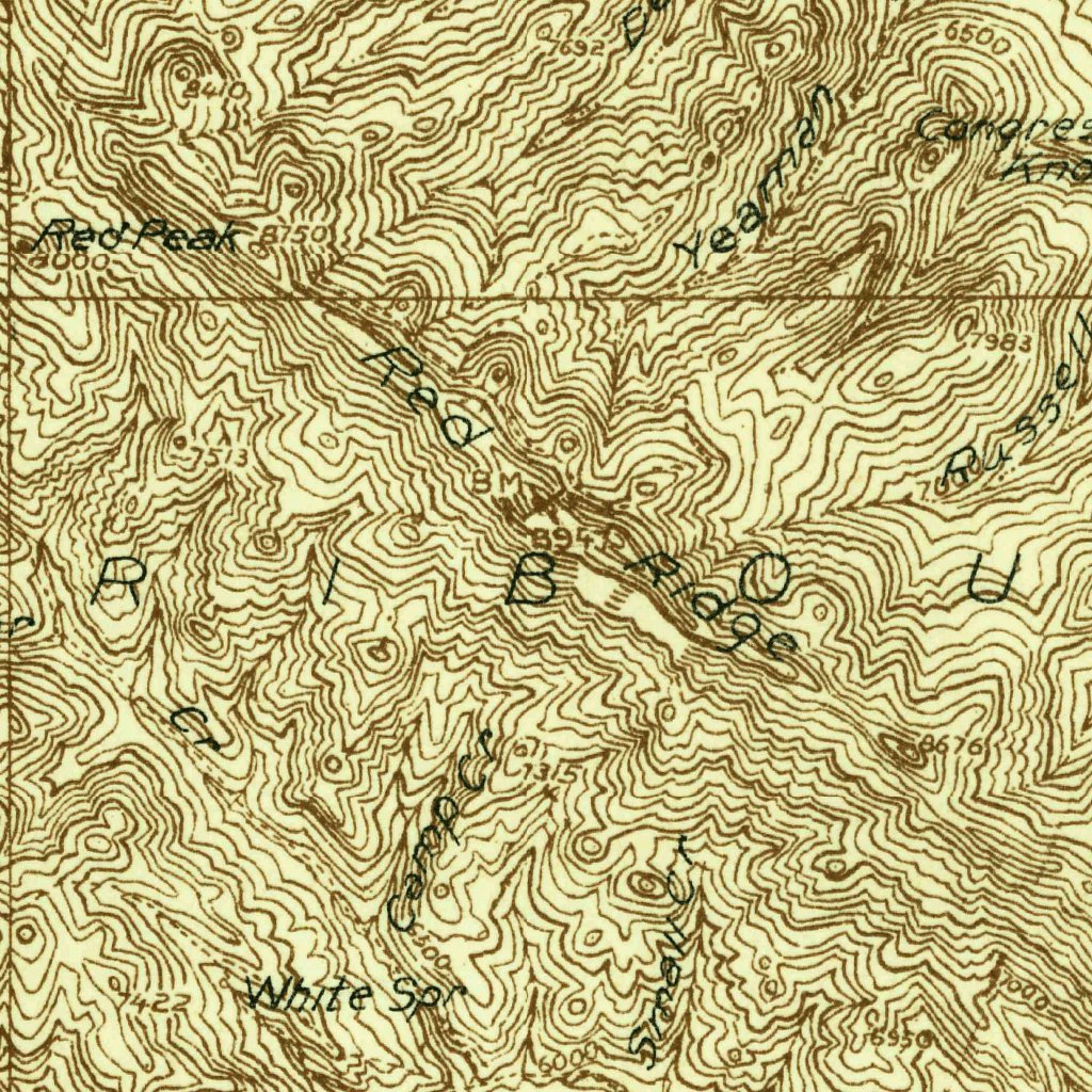 Irwin, ID-WY (1932, 96000-Scale) Map by United States Geological Survey ...