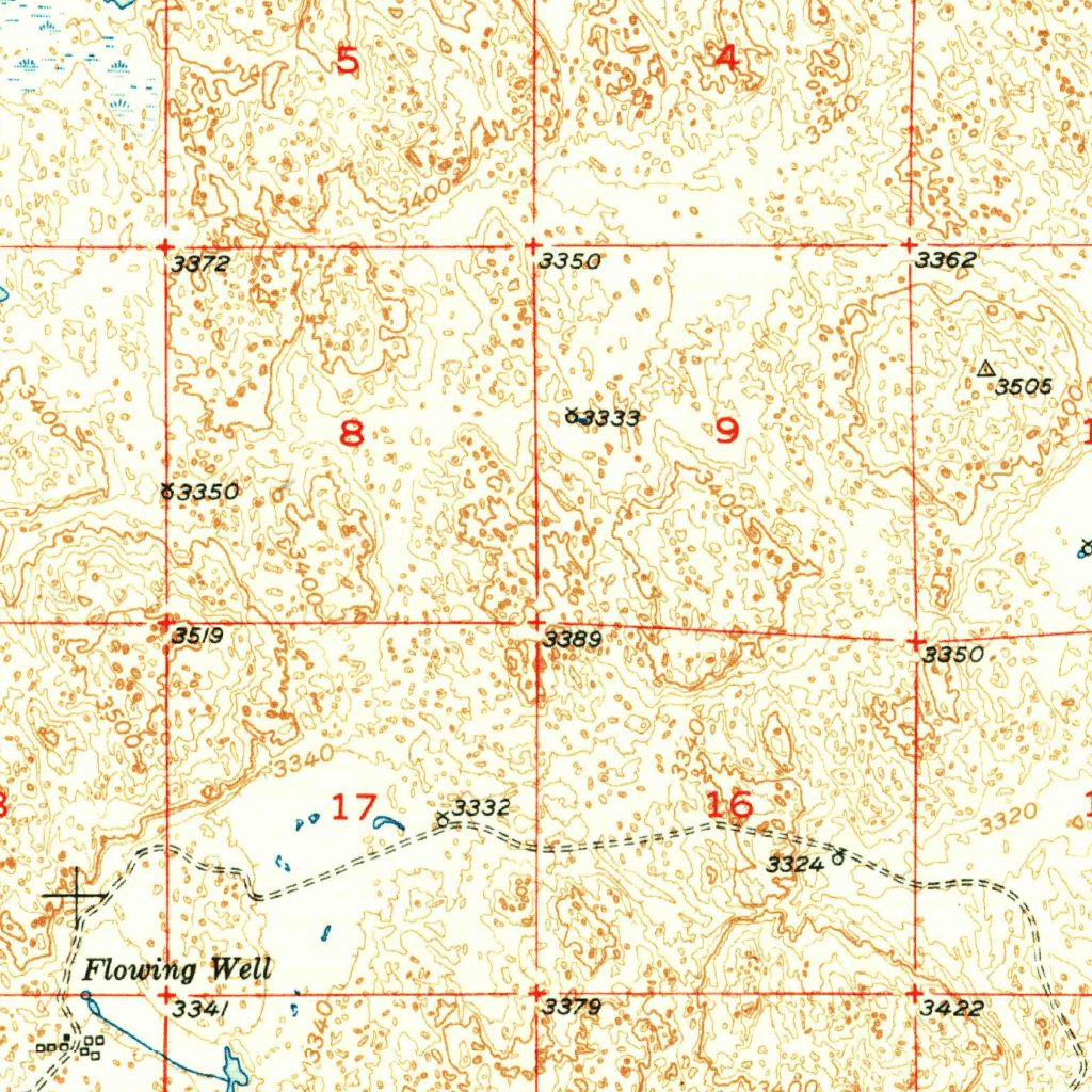 Irwin, NE-SD (1951, 62500-Scale) Map by United States Geological Survey ...