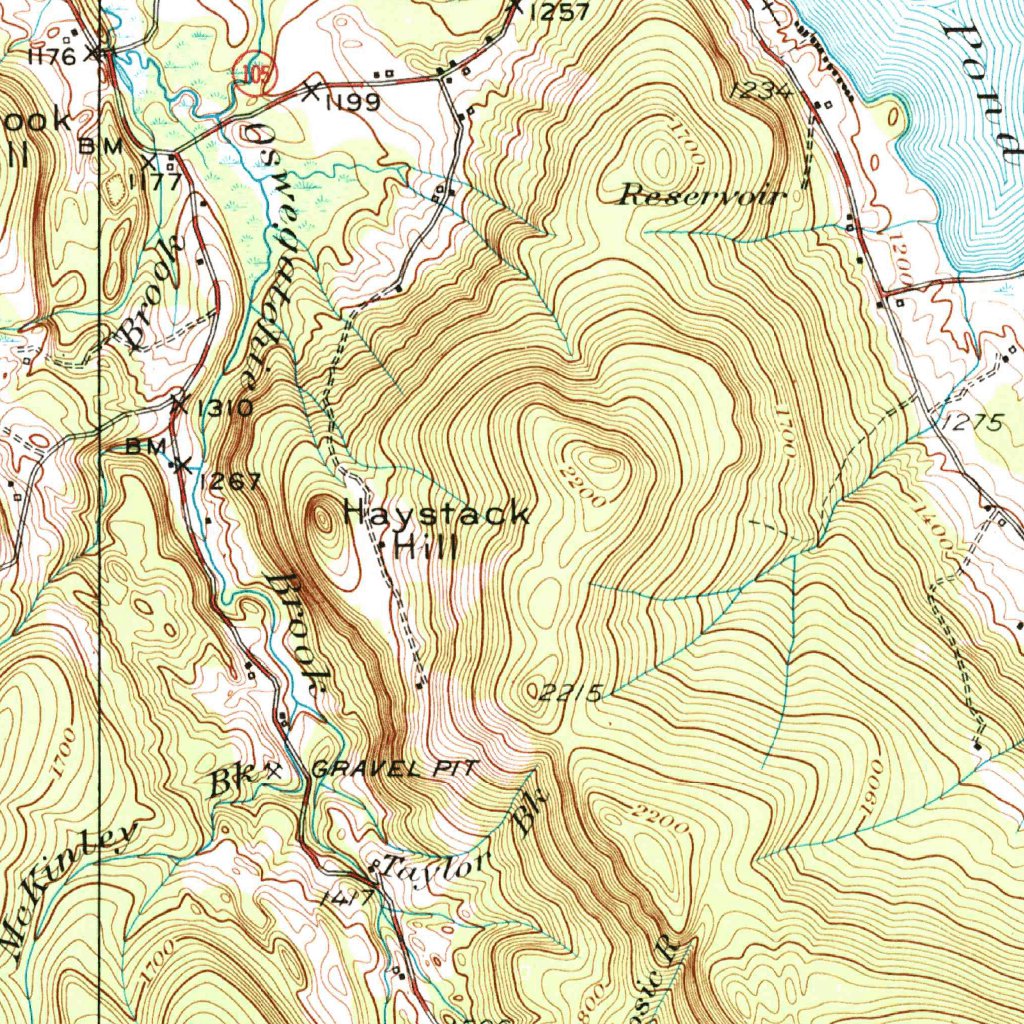 Island Pond, VT (1953, 62500-Scale) Map by United States Geological ...